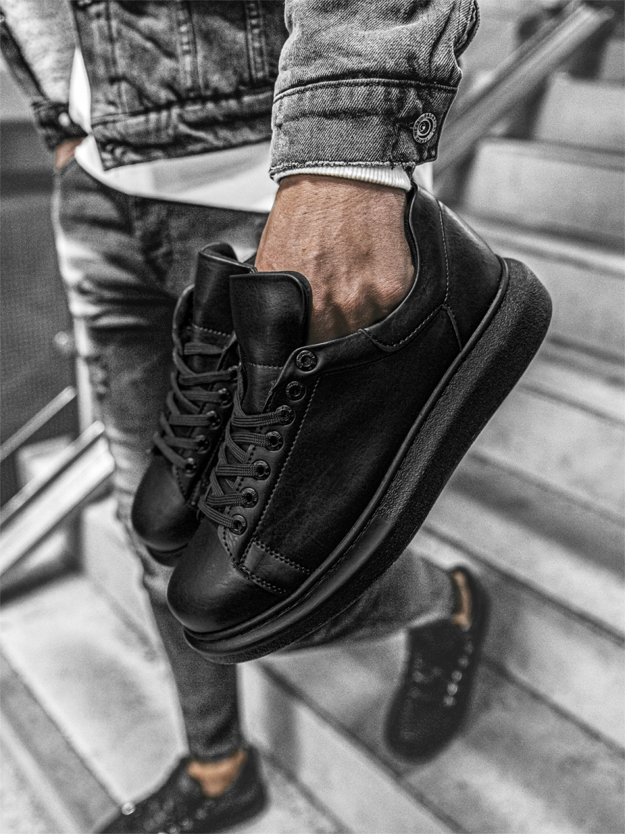 Baskets Homme Noir OZONEE CH/257 | OZONEE