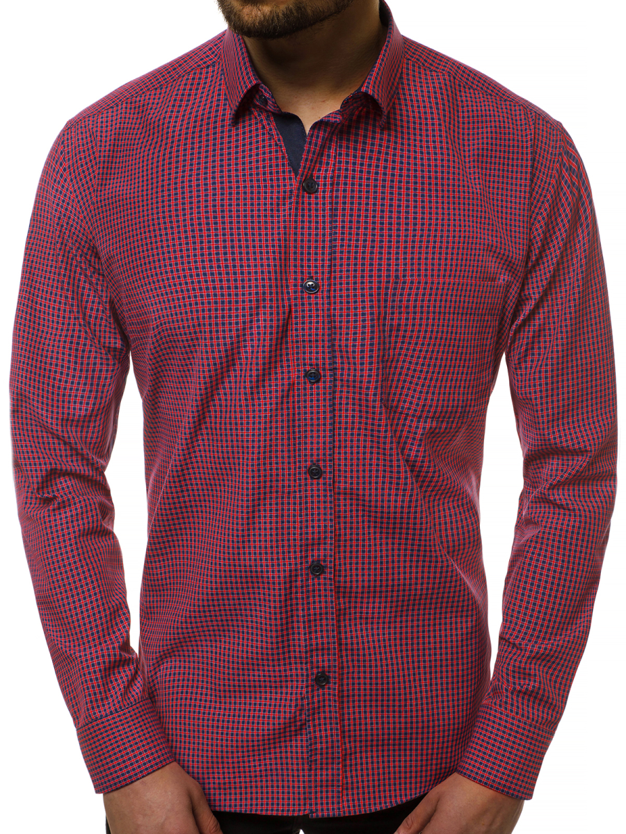 Chemise Homme Rouge OZONEE B/K60 | OZONEE
