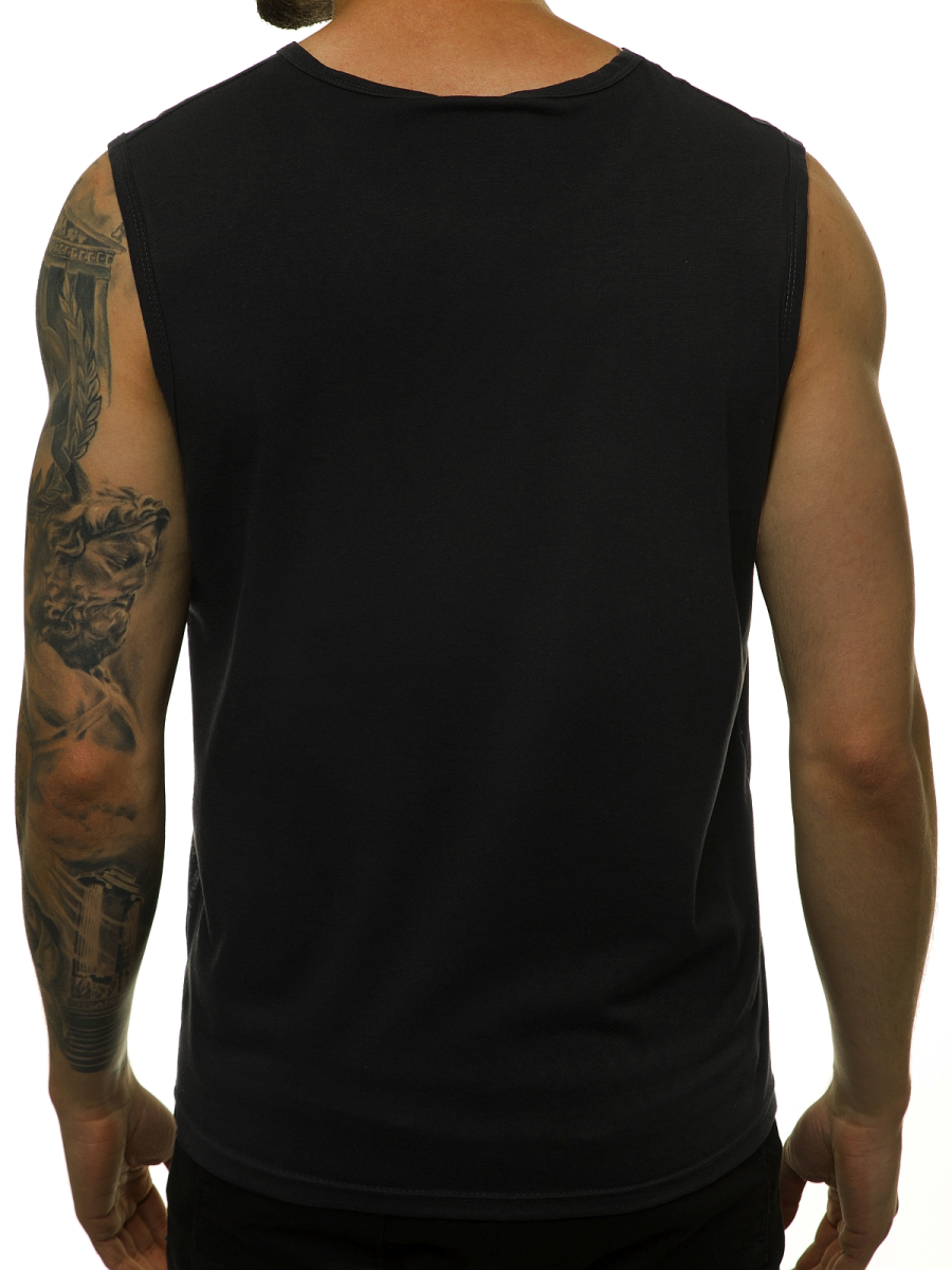Débardeur Homme Noir OZONEE JS/KS2085 | OZONEE