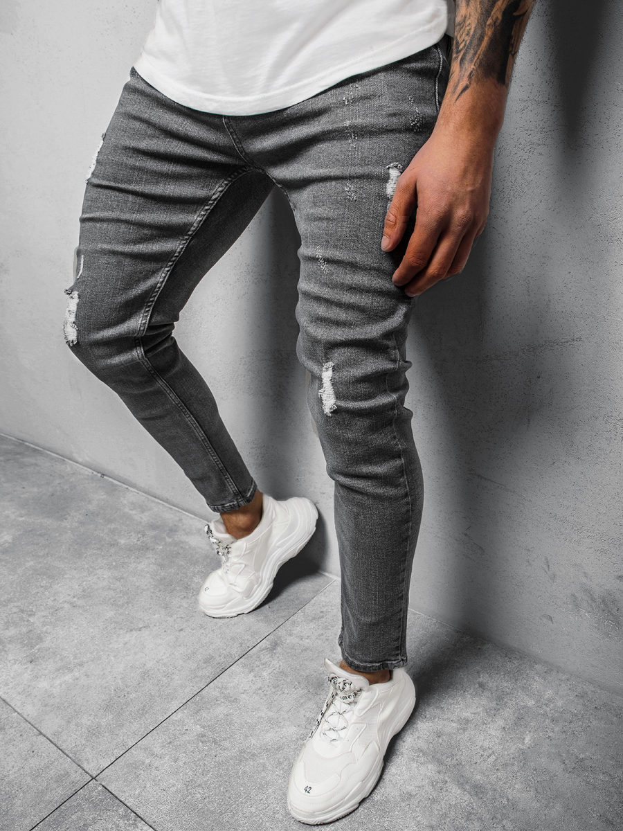 Jean Homme Gris foncé OZONEE DP/700 | OZONEE