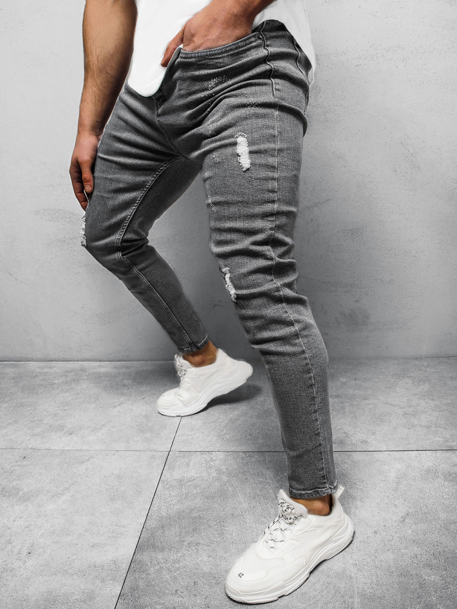 Jean Homme Gris foncé OZONEE DP/700 | OZONEE