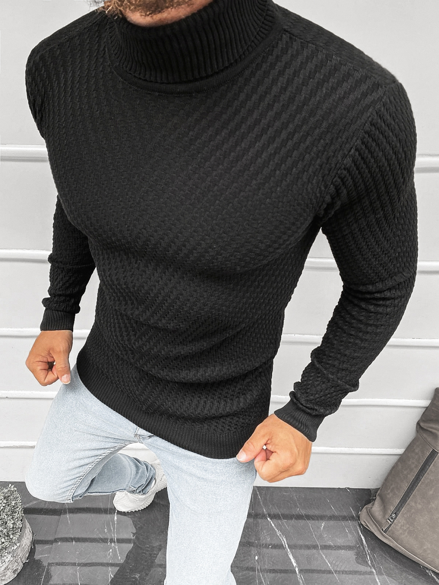 Pullover Homme Noir OZONEE L/2467 | OZONEE
