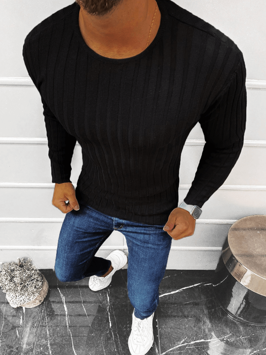 Pullover Homme Noir OZONEE L/2701 | OZONEE