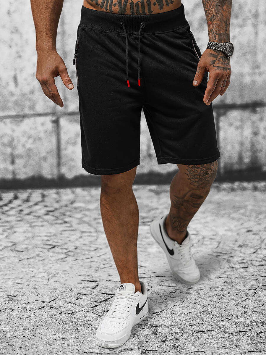 Short Homme Noir OZONEE JS/8K292 | OZONEE