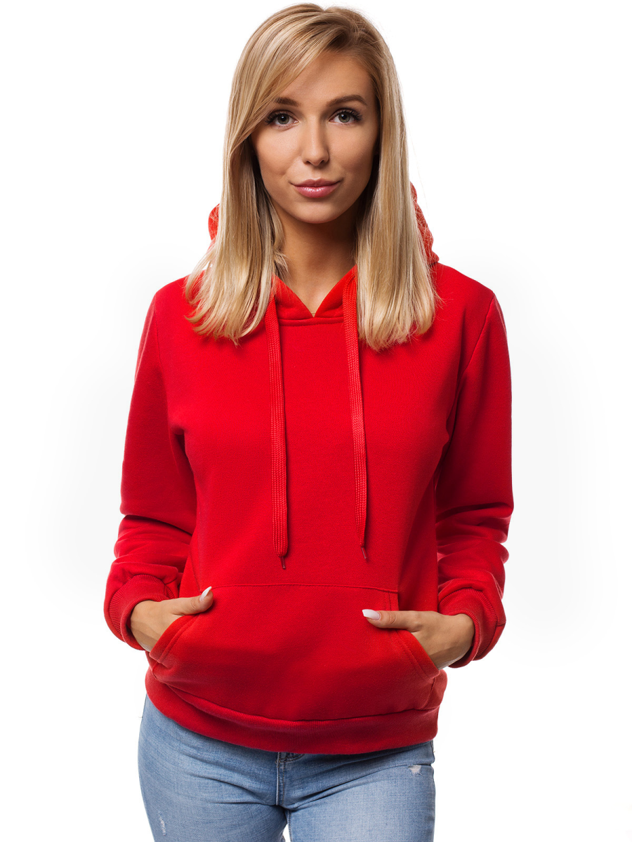 Sweat femme Rouge OZONEE JS/W02 | OZONEE