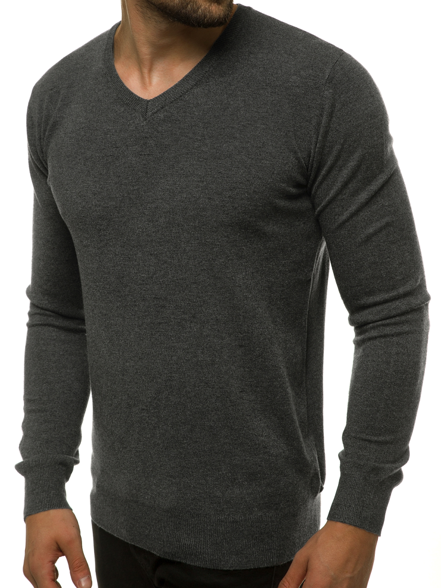 Pullover Homme Gris foncé OZONEE TMK/YY03/13 | OZONEE