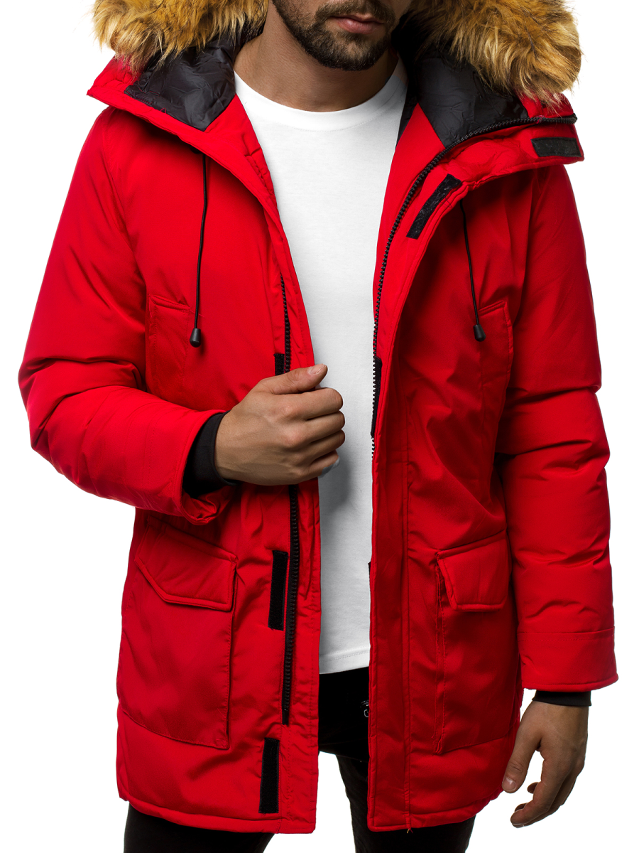 Veste Homme Rouge OZONEE JB/JP1176/3 | OZONEE