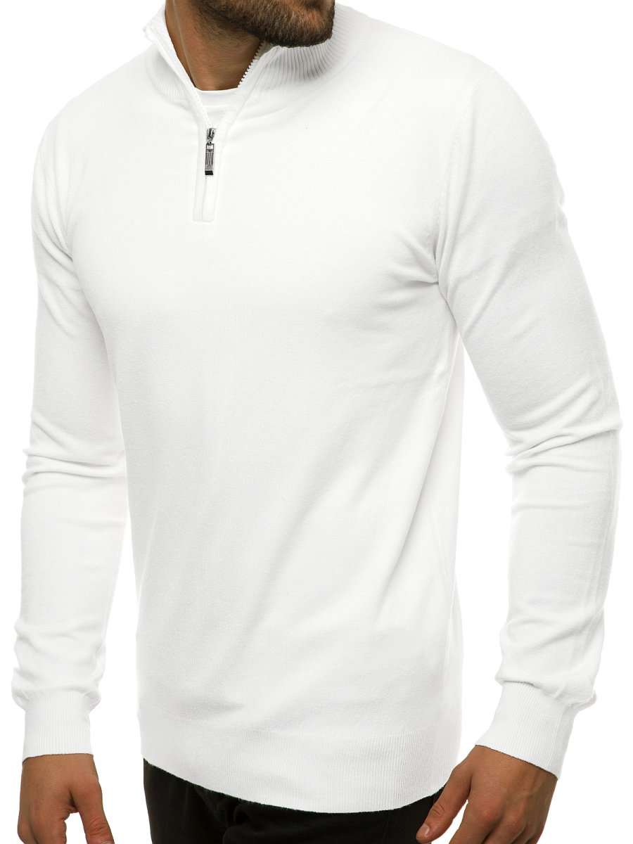 Pullover Homme Blanc OZONEE TMK/YY08/2 | OZONEE