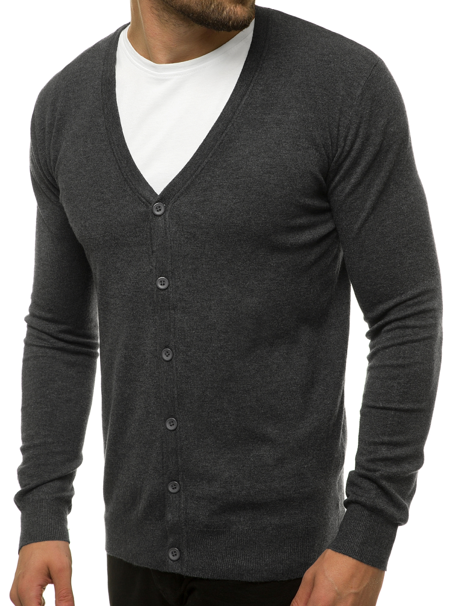 Pullover Homme Gris foncé OZONEE TMK/YY06/13 | OZONEE