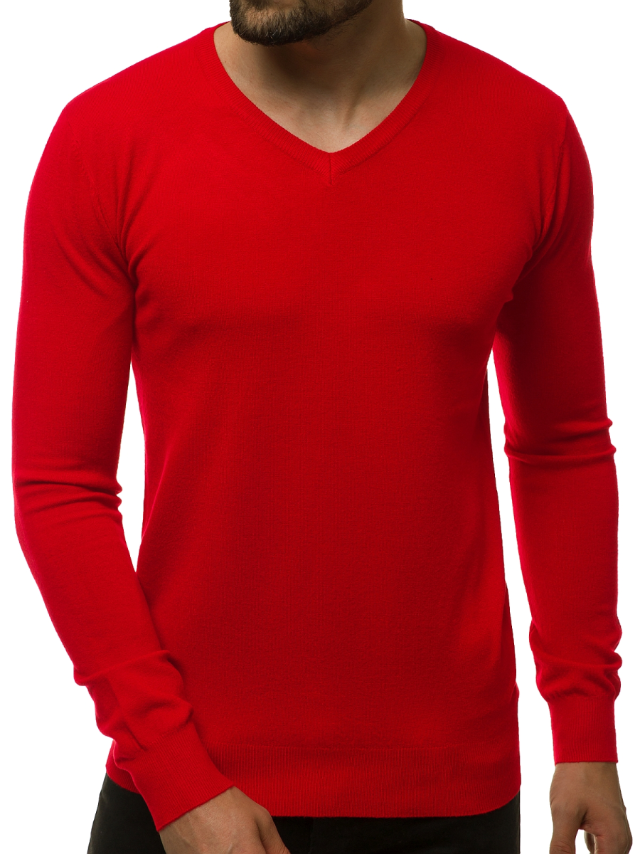 Pullover Homme rouge foncé OZONEE TMK/YY03/6 | OZONEE